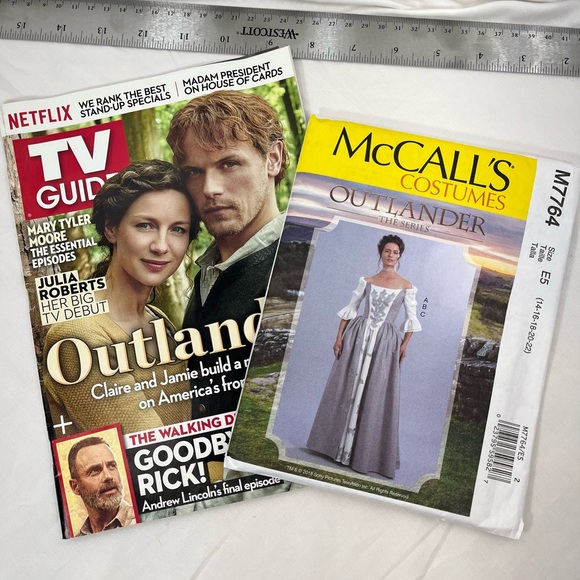 Media | Outlander Tv Guide And Mccalls 7764 Costume Pattern Set | Poshmark